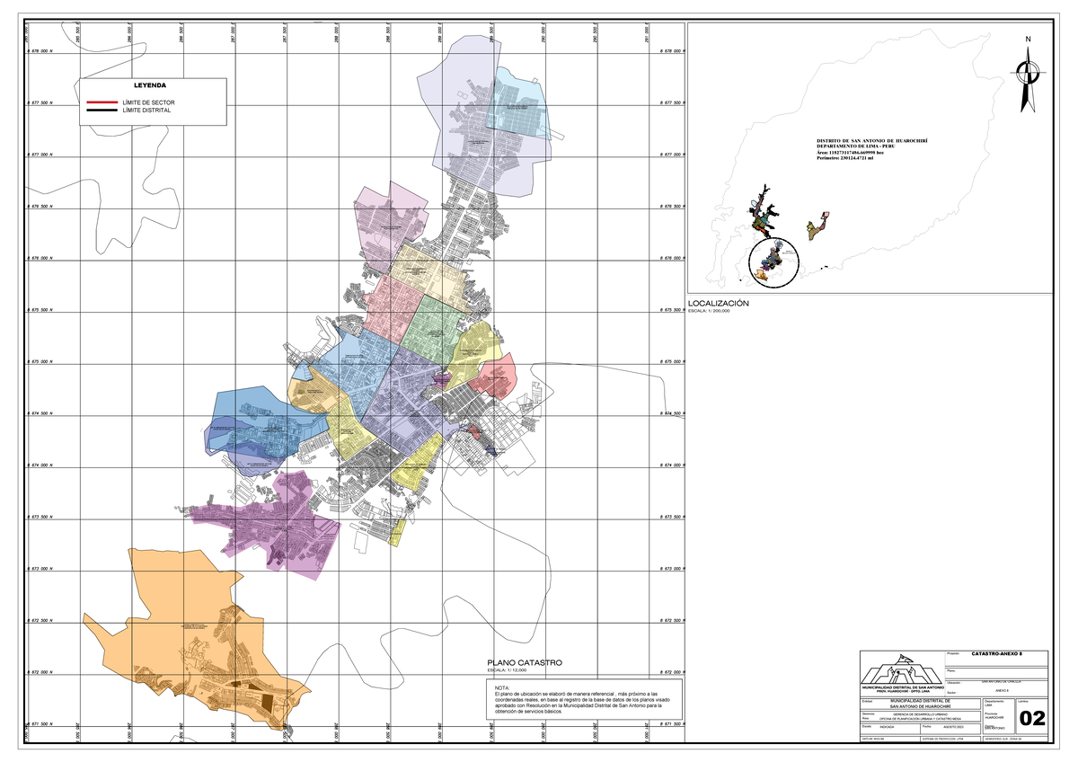 Mapas y Planos de Sectores - Anexo 8 Jicamarca (2023) - Studocu