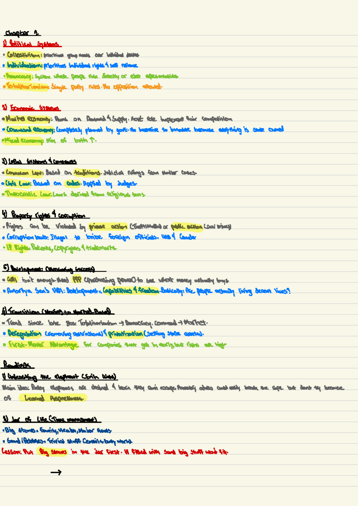 Chap 2 Reading Notes: Political, Economic, and Legal Systems Analysis ...