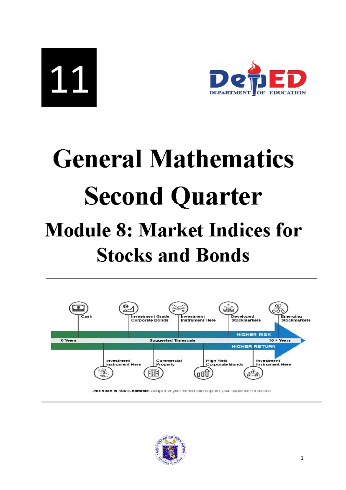 GEN MATH Q2 M9 - Different Markets for Stocks and Bonds - Studocu