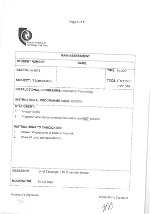 [Solved] linear equation in itm - Information Technology Mathematics I ...