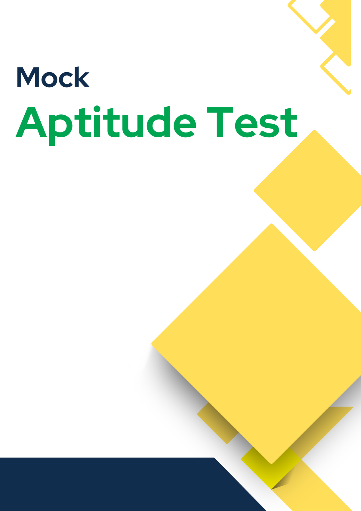 Mock Aptitude Test 1 - Practice for 3280U401 Exam - Studocu