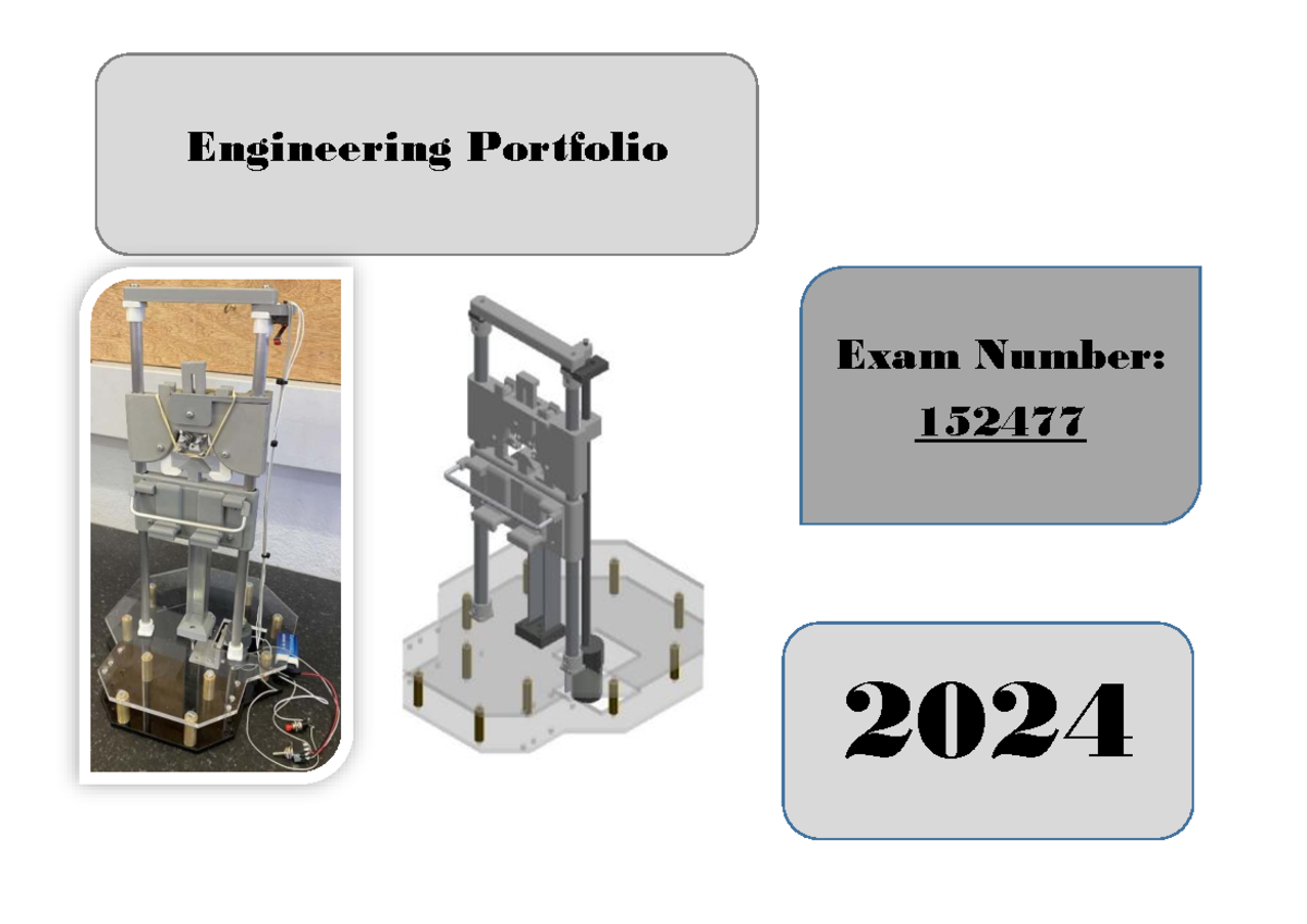 Engineering 2024 Final Project: Drop Tower Mechanism Design - Studocu
