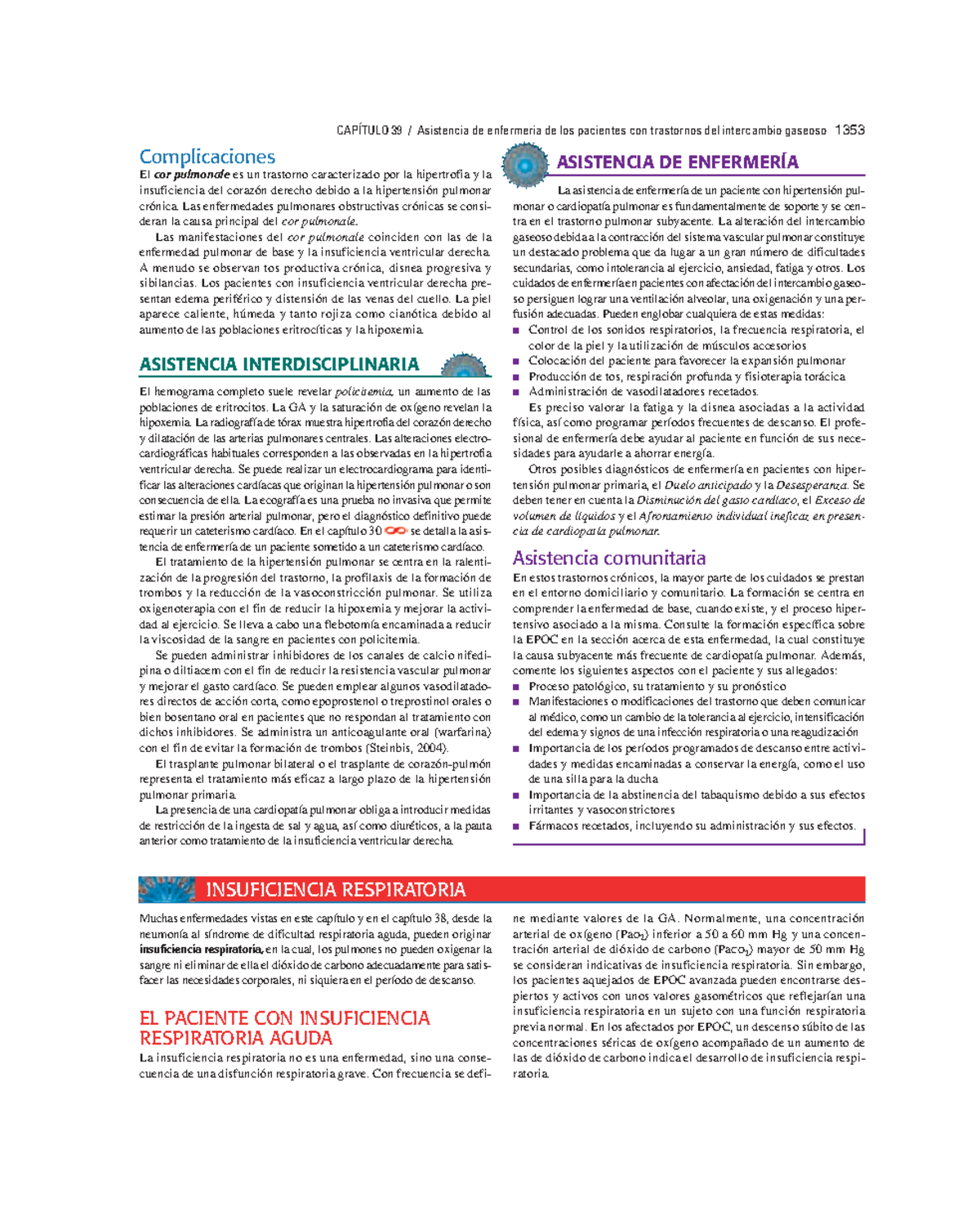 Insuficiencia Respiratoria - ####### CAPÍTULO 39 / Asistencia de ...