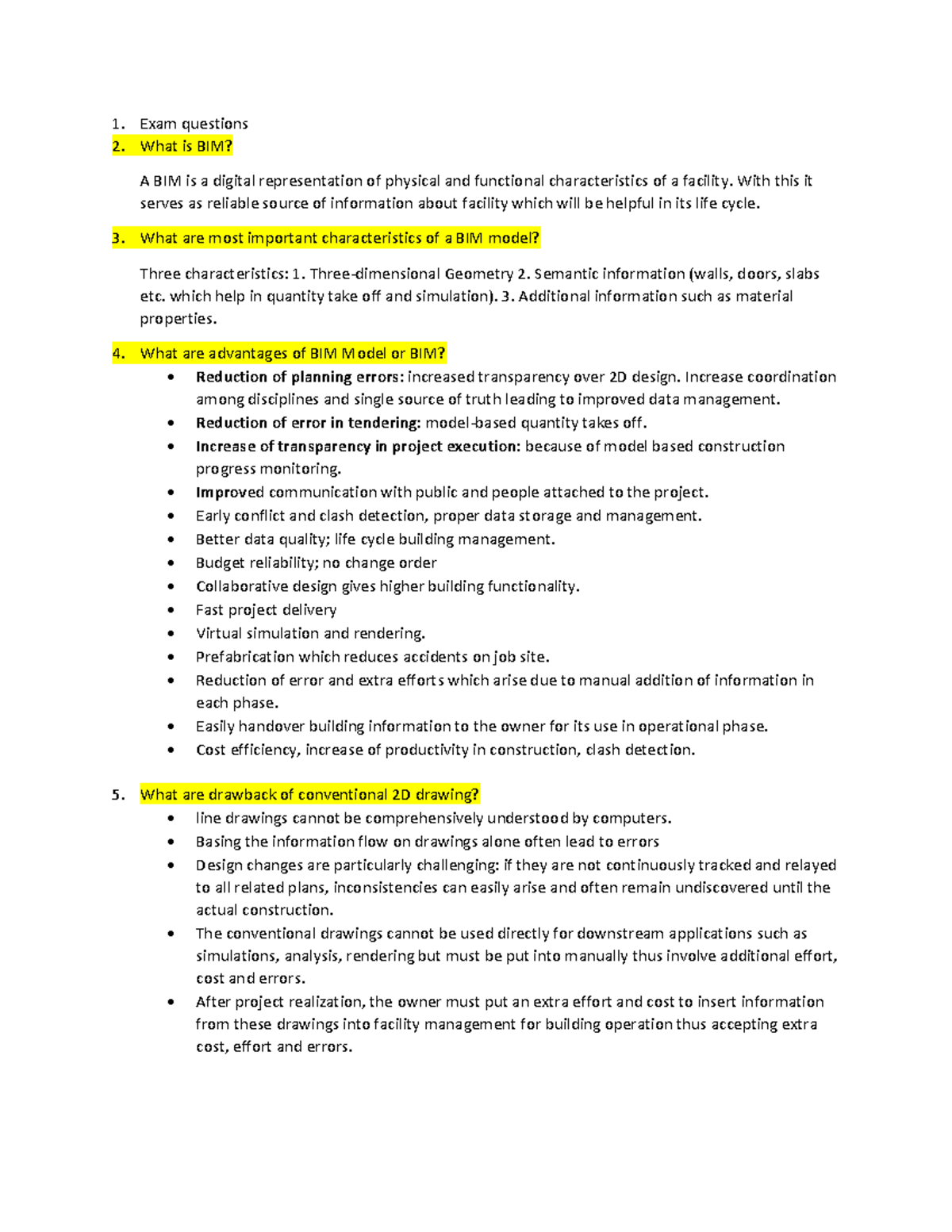 BIM 101: Key Exam Questions and Insights on Building Information ...