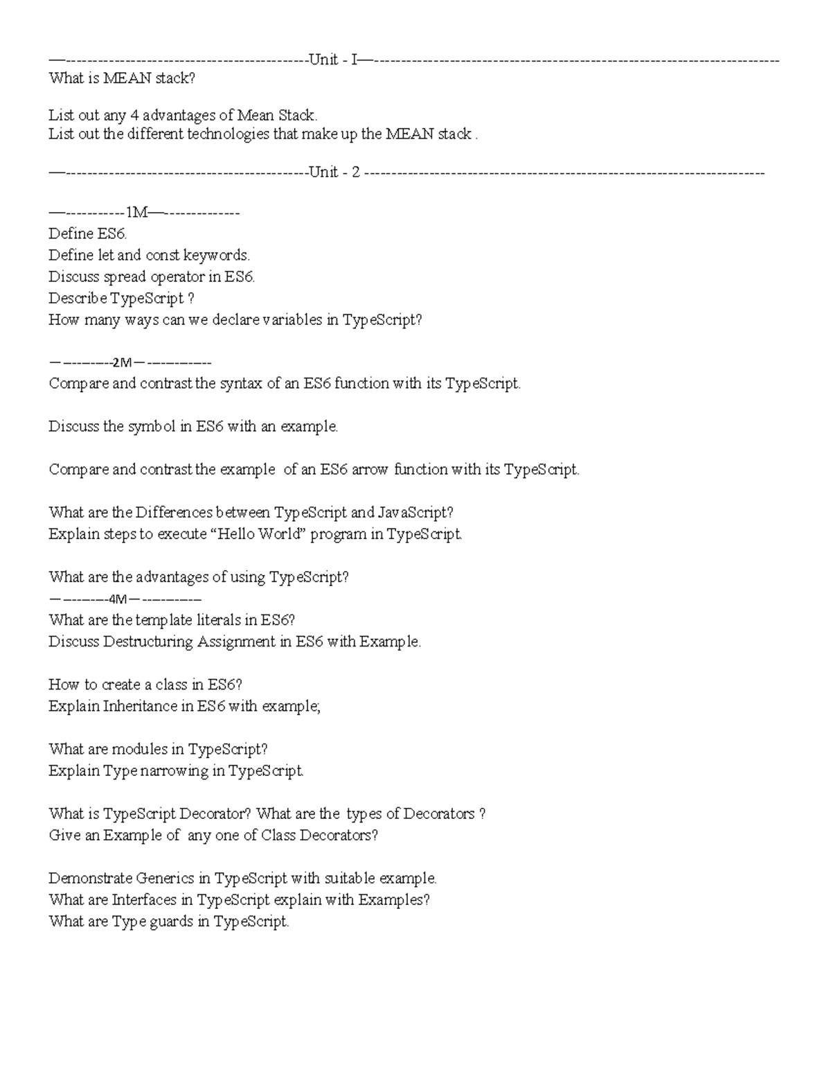 DOC-20250505-WA0020 - FSD question for exam - —-Unit - I—- What is MEAN ...