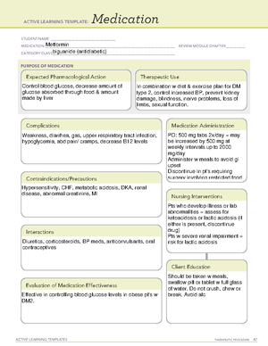 ATI Medication - Filgrastim - ACTIVE LEARNING TEMPLATES THERAPEUTIC ...