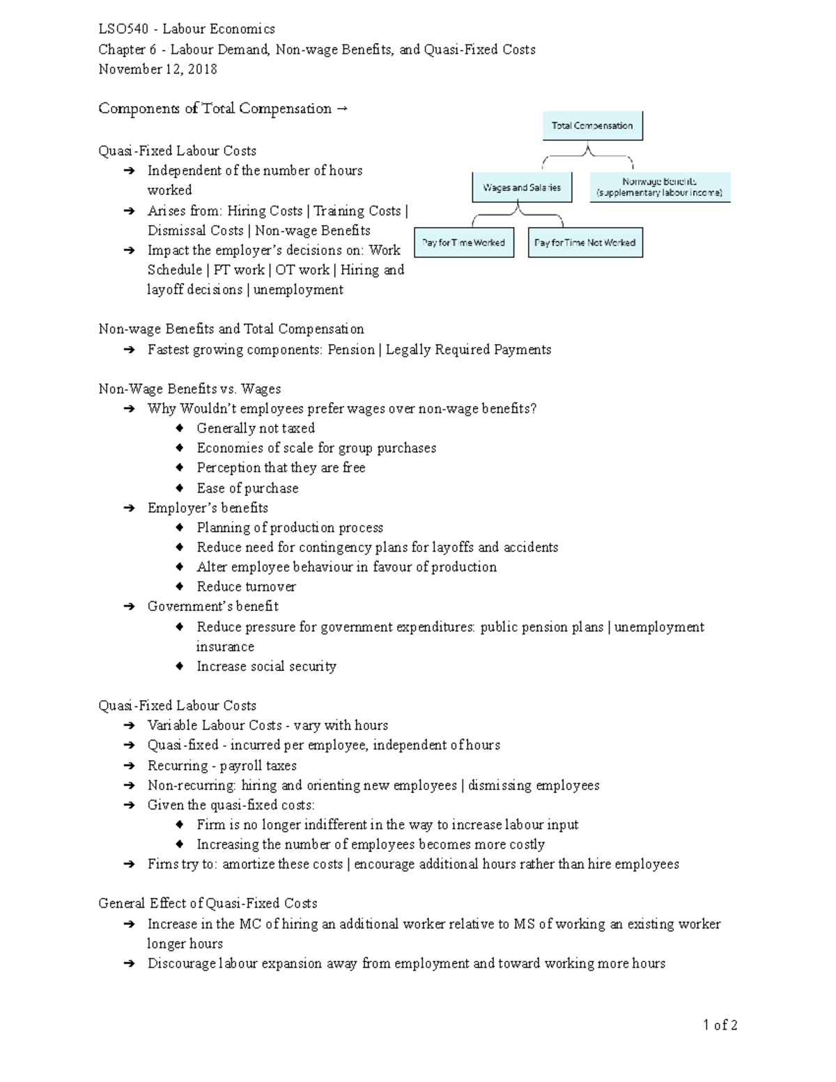 Chapter 6 - Labour Demand, Nonwage Benefits, and Quasi-Fixed Costs ...