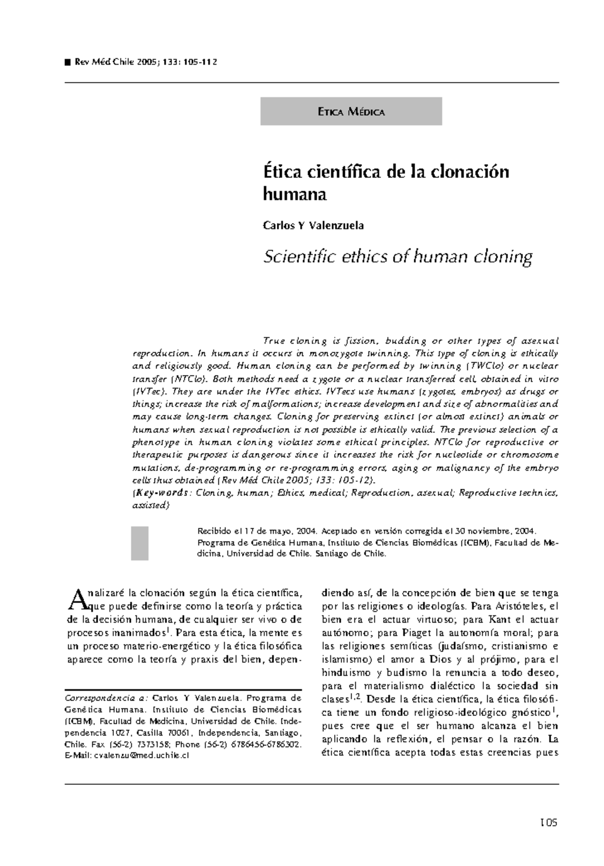 Ética Cientifica Clonación Humana - Ética científica de la clonación ...