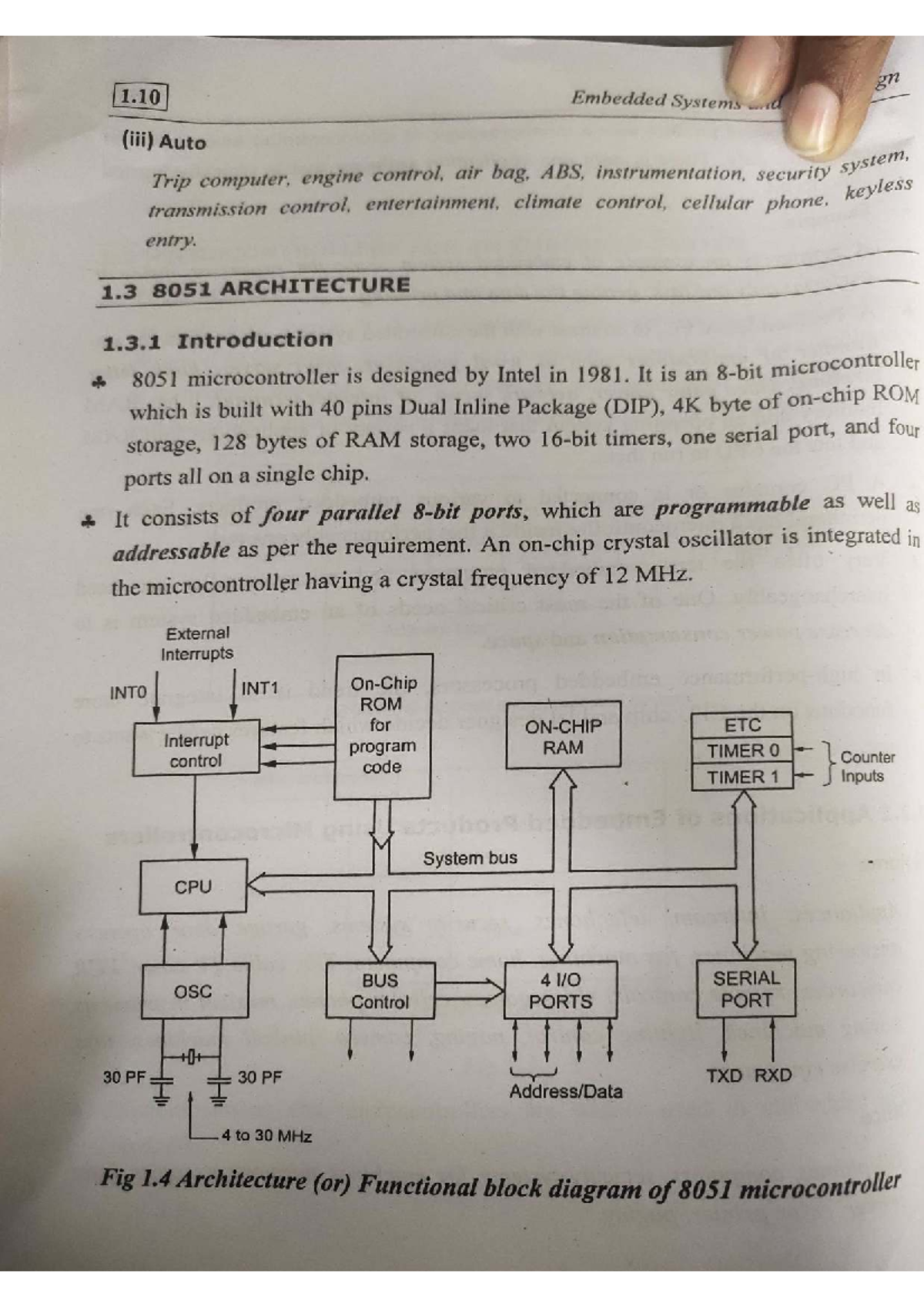 Embedded Systems & IoT Design: 8051 Microcontroller Overview - Studocu