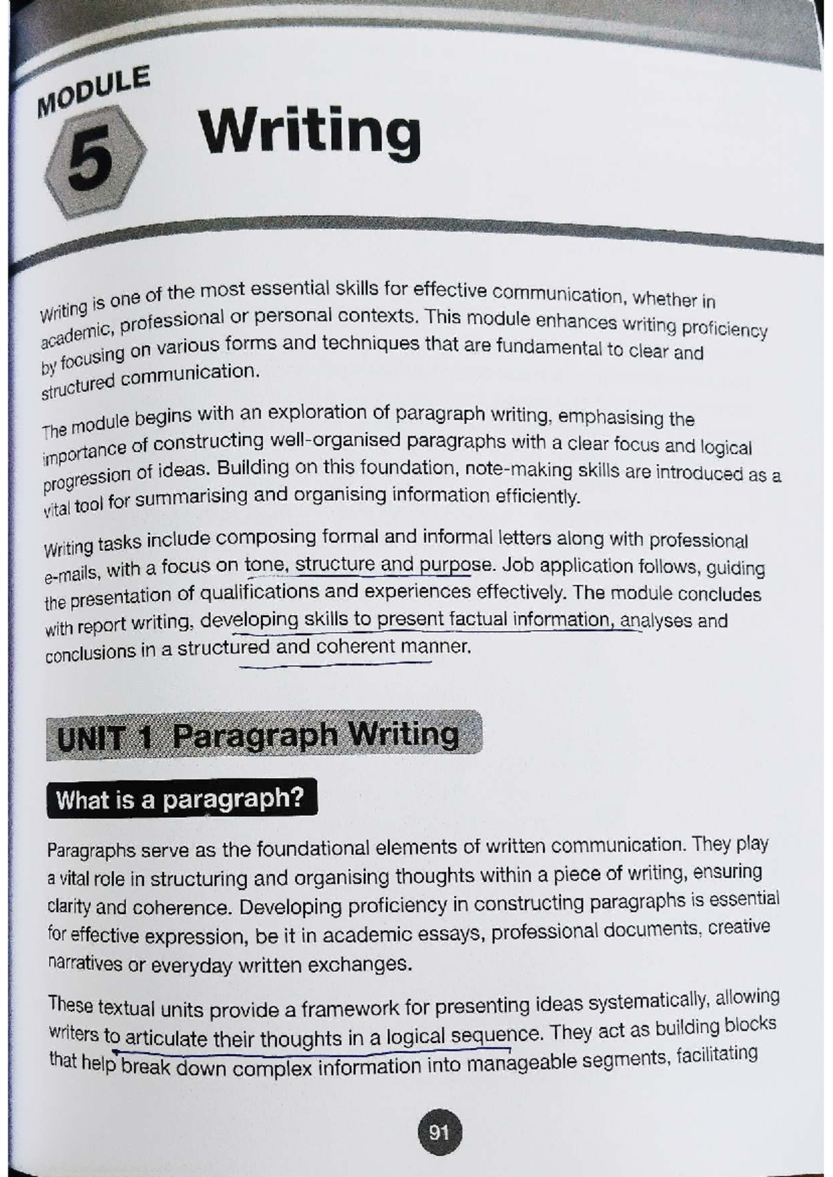 MODULE 5: Writing Skills Enhancement and Techniques - Studocu