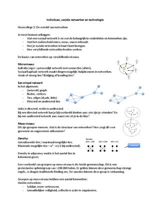 [Solved] wat is het verschil tussen macro meso en micro - Individuen, sociale netwerken en ...