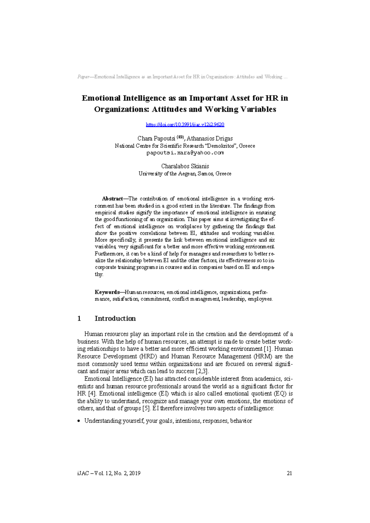 Emotional Intelligence in HR: Impact on Workplace Dynamics and ...
