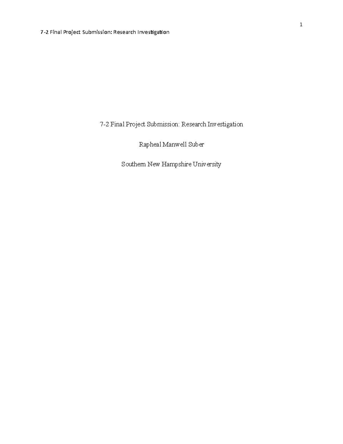 Abnormal psychology final week 7 SNHU - 7-2 Final Project Submission ...