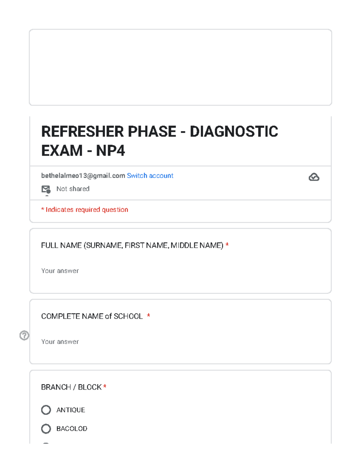 Refresher Phase Diagnostic Exam - NP4 Study Guide - Studocu