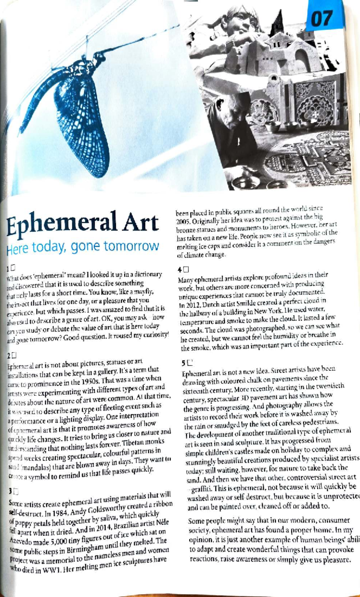 Ephemeral Art: Exploring Its Impact and Significance in Society - Studocu