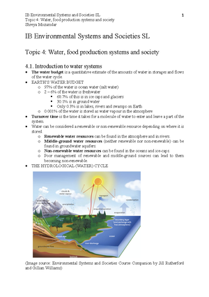 IB Environmental Systems and Societies SL: Topic 7 Study Notes on ...