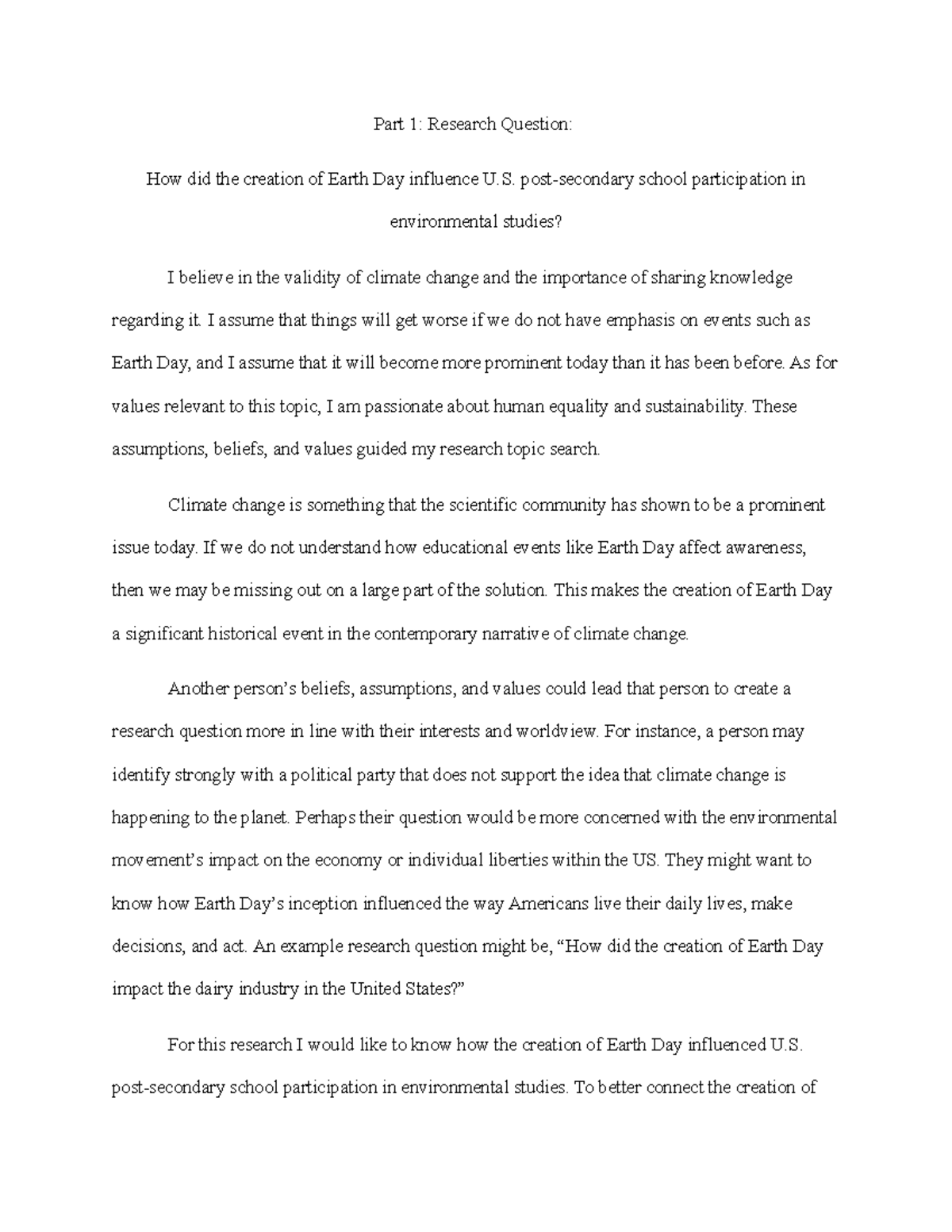 HIS 301 Final Project: Impact of Earth Day on Environmental Studies ...