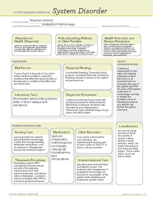 ATI A Hyperemesis gravidarum - ACTIVE LEARNING TEMPLATES THERAPEUTIC ...