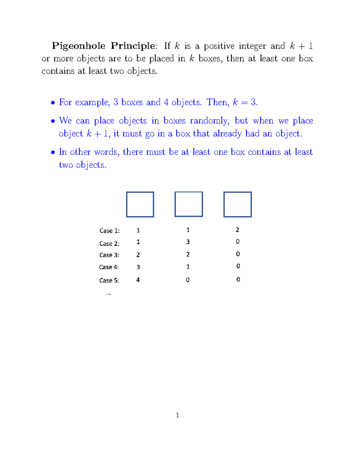 Pigeonhole Principle Overview with Examples and Problems (KR 6.2) - Studocu