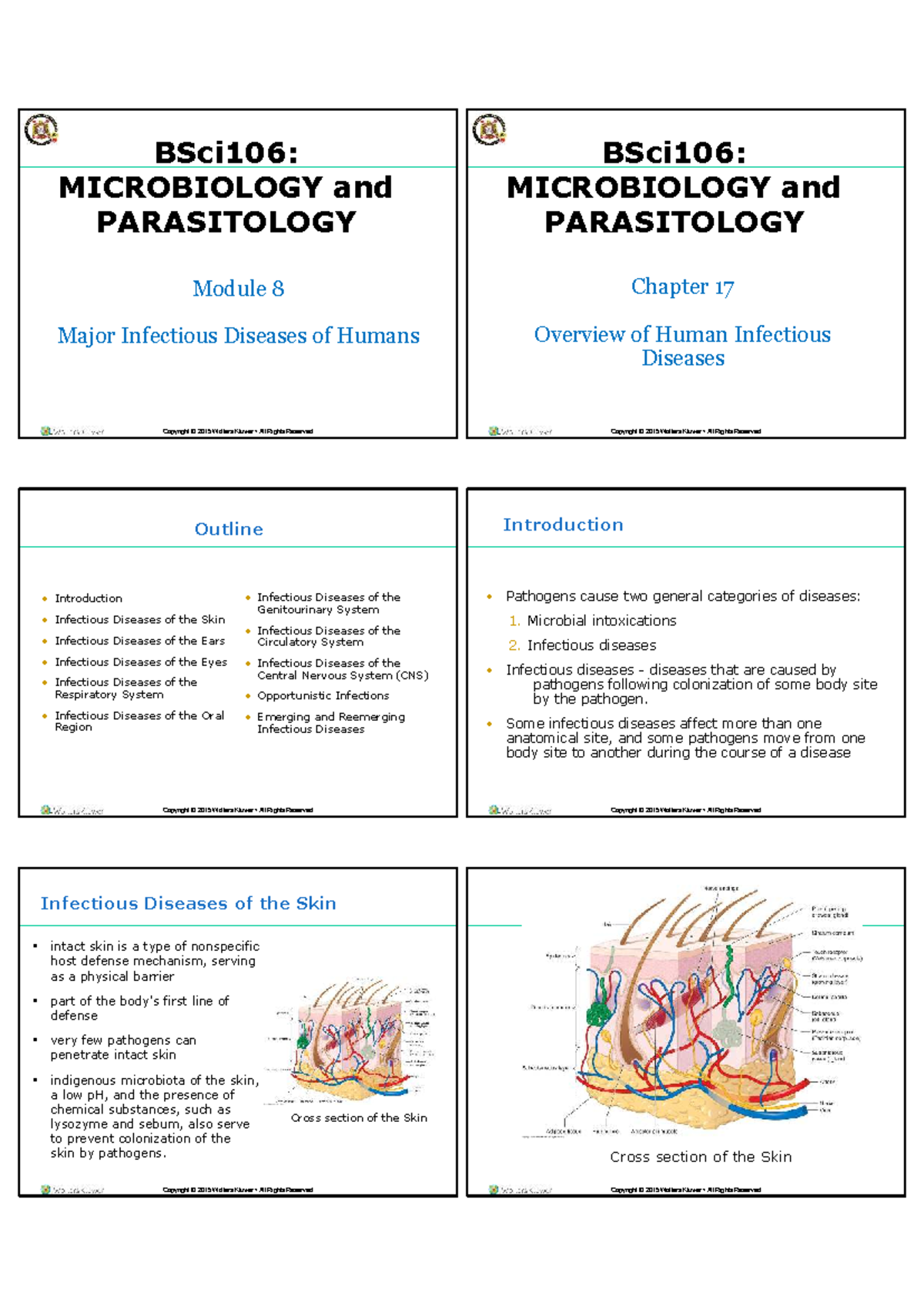 BSci106: Microbiology & Parasitology - Chapter 17 Overview of Human ...