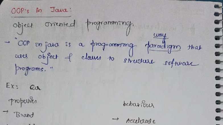 OOP Concepts in Java: A Comprehensive Guide - CS101 - Studocu
