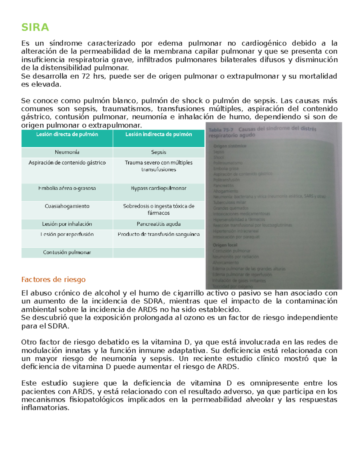 SIRA: Insuficiencia Respiratoria Aguda - Características y Tratamiento ...