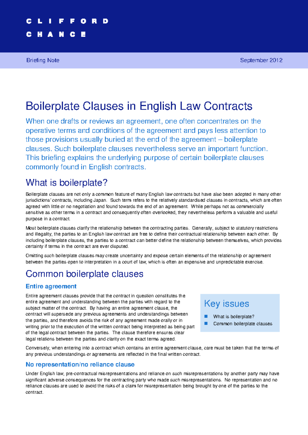 Boilerplate Clauses in English Law Contracts: Key Functions & Examples ...