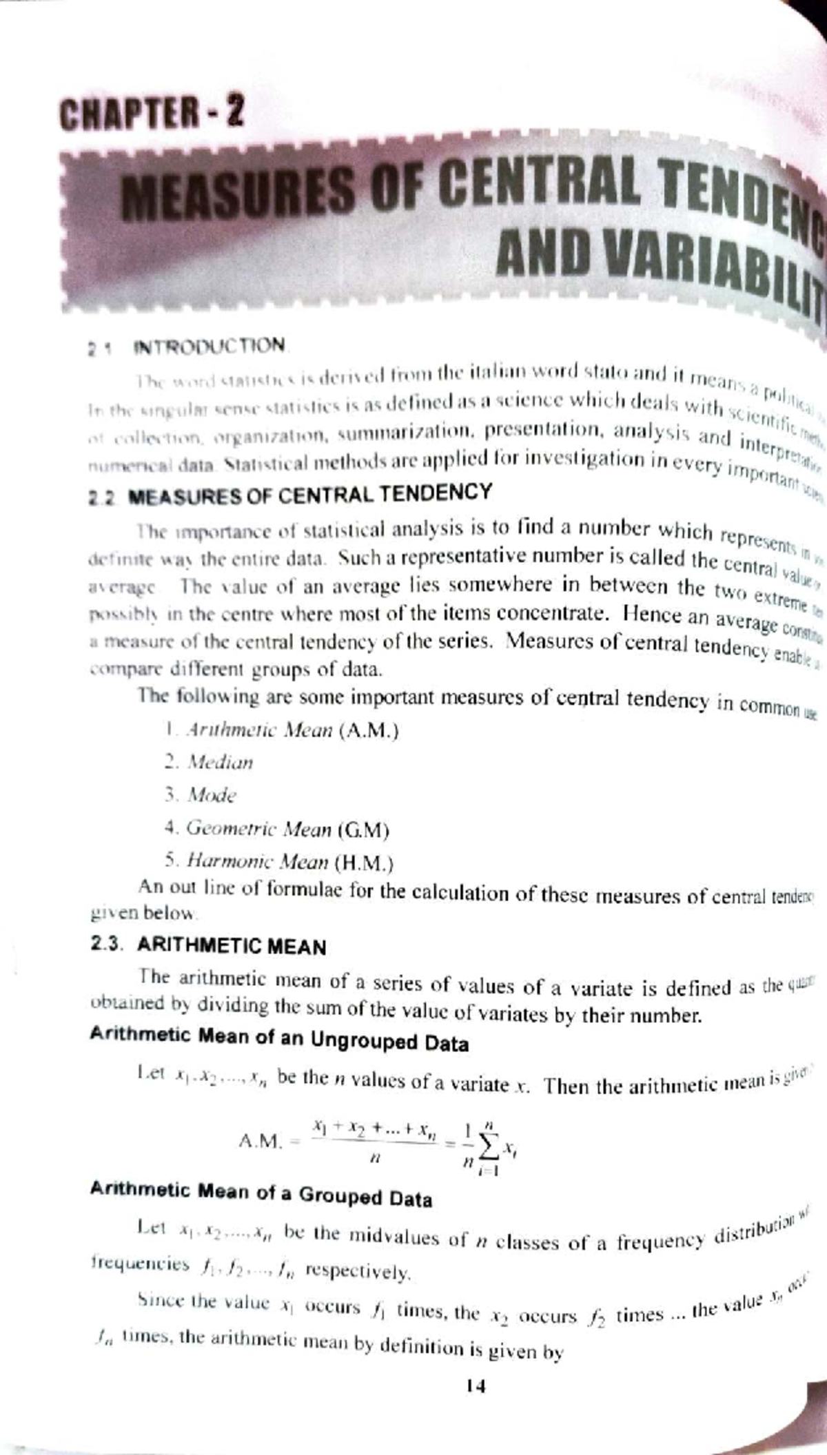 Statistics Foundations: Central Tendency & Variability Concepts - Studocu