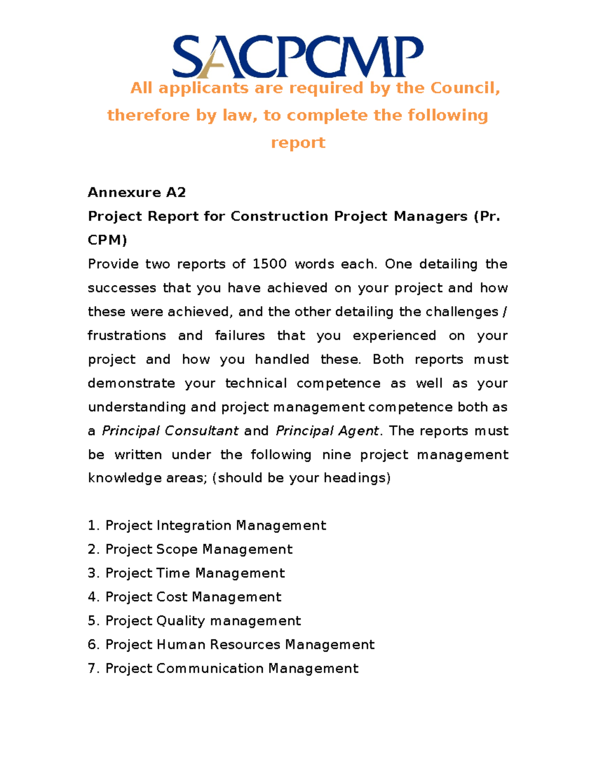 Project Report for CPM: Successes and Challenges in Construction - Studocu