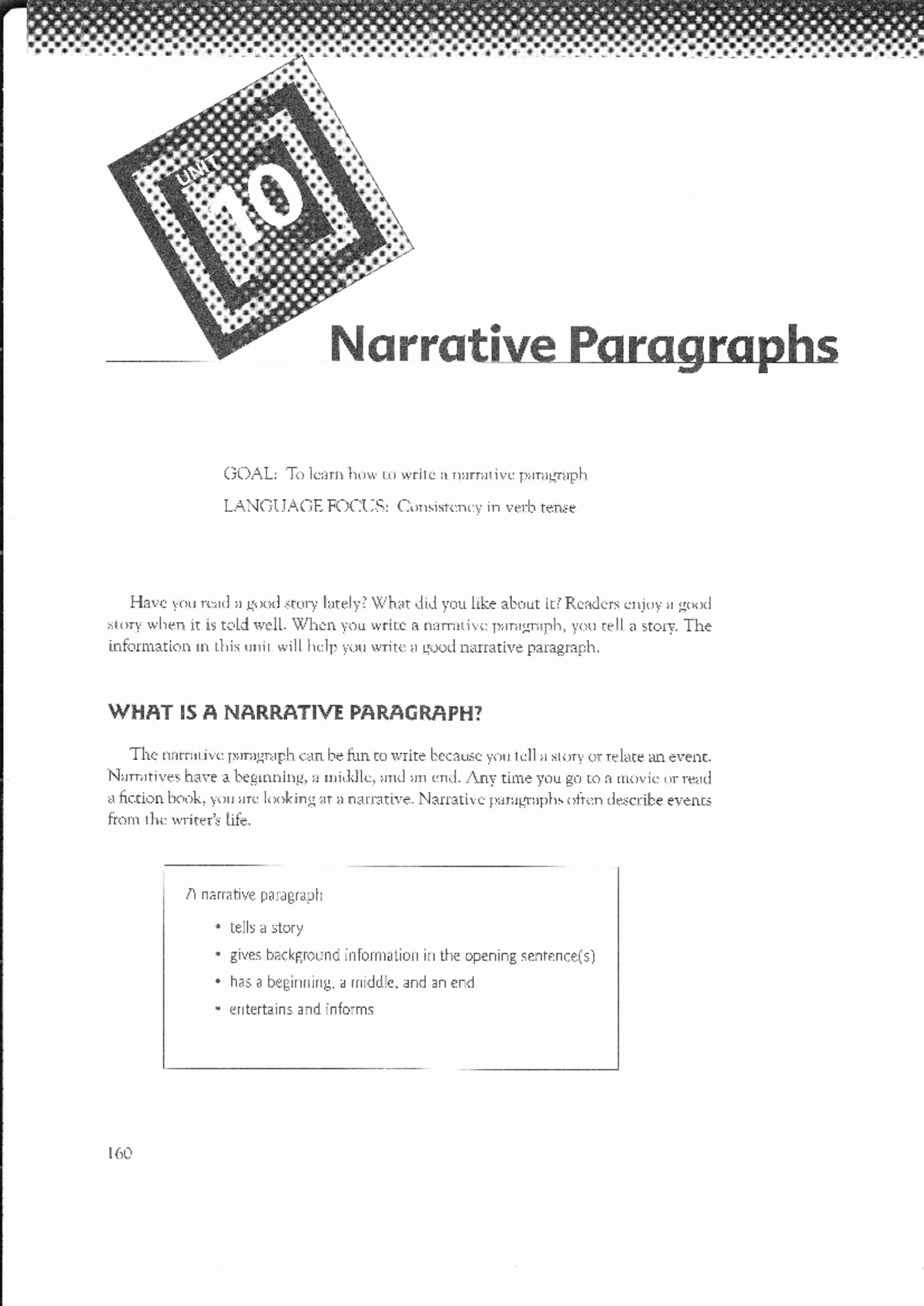 Unit 10: Writing Narrative Paragraphs and Key Concepts - Studocu
