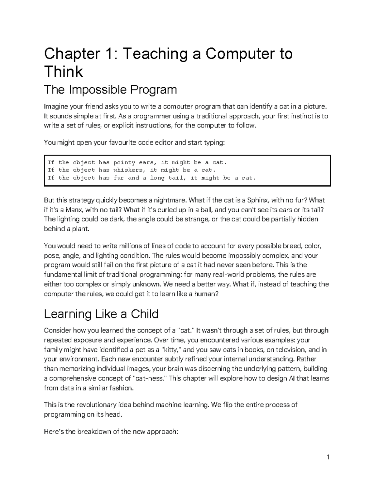 Chapter 1: AI Design - Teaching Computers to Learn (CS101) - Studocu