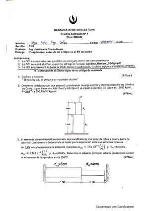 Ejercicios de repaso - Steel Brass Copper Tres barras, cada una ...