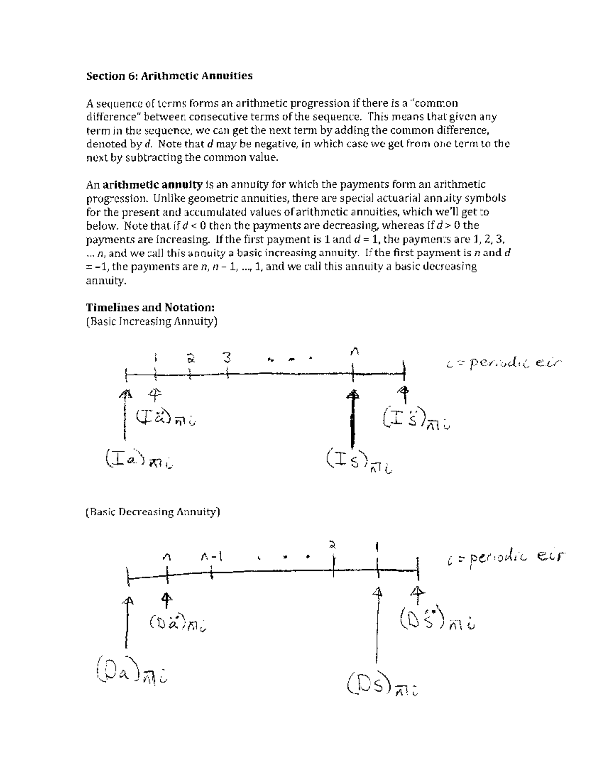 Arithmetic annuity - aaaaaaaeeeeeeeee - Section 6: Arithmetic Annuities ...