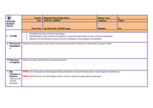 Customized- Daily- Lesson-LOG - STA. FE NATIONAL HIGH SCHOOL CUSTOMIZED ...