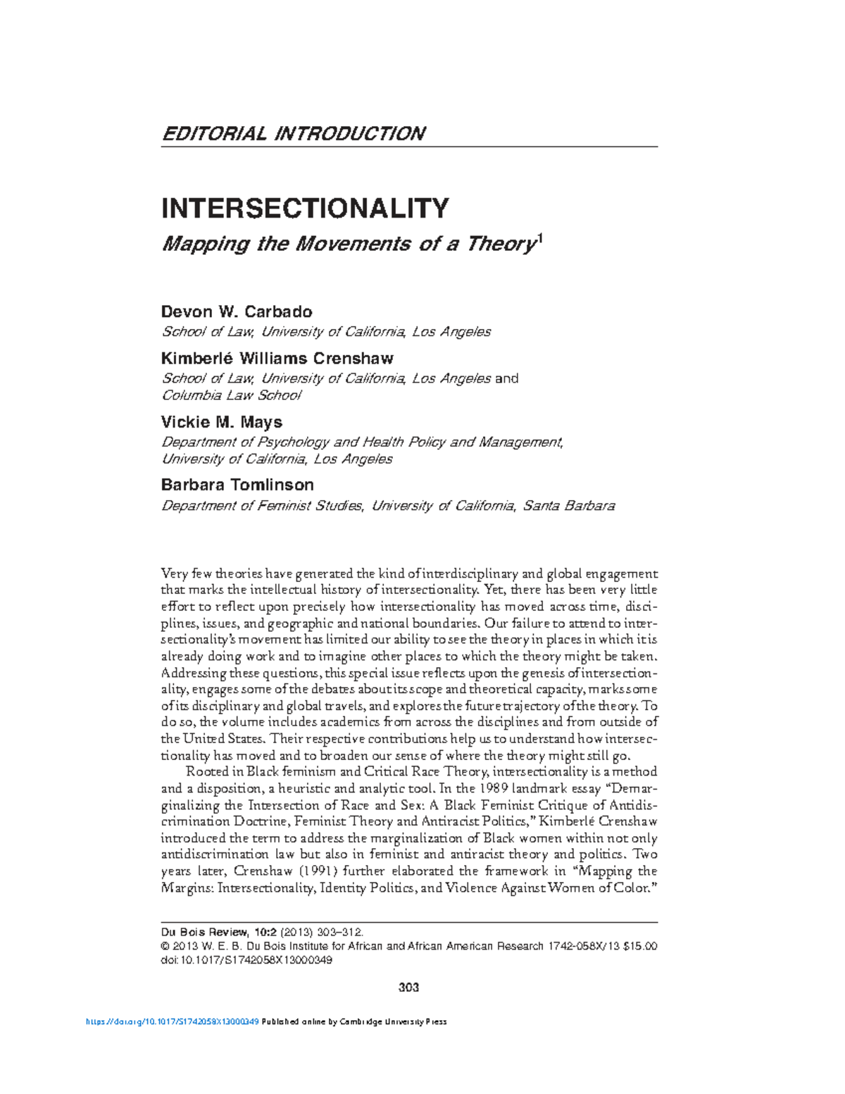 Intersectionality in Focus: Understanding Black Women's Vulnerabilities ...