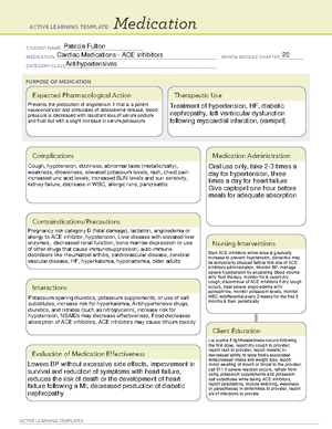 ATI Medication Template - Prednisone - ACTIVE LEARNING TEMPLATES ...