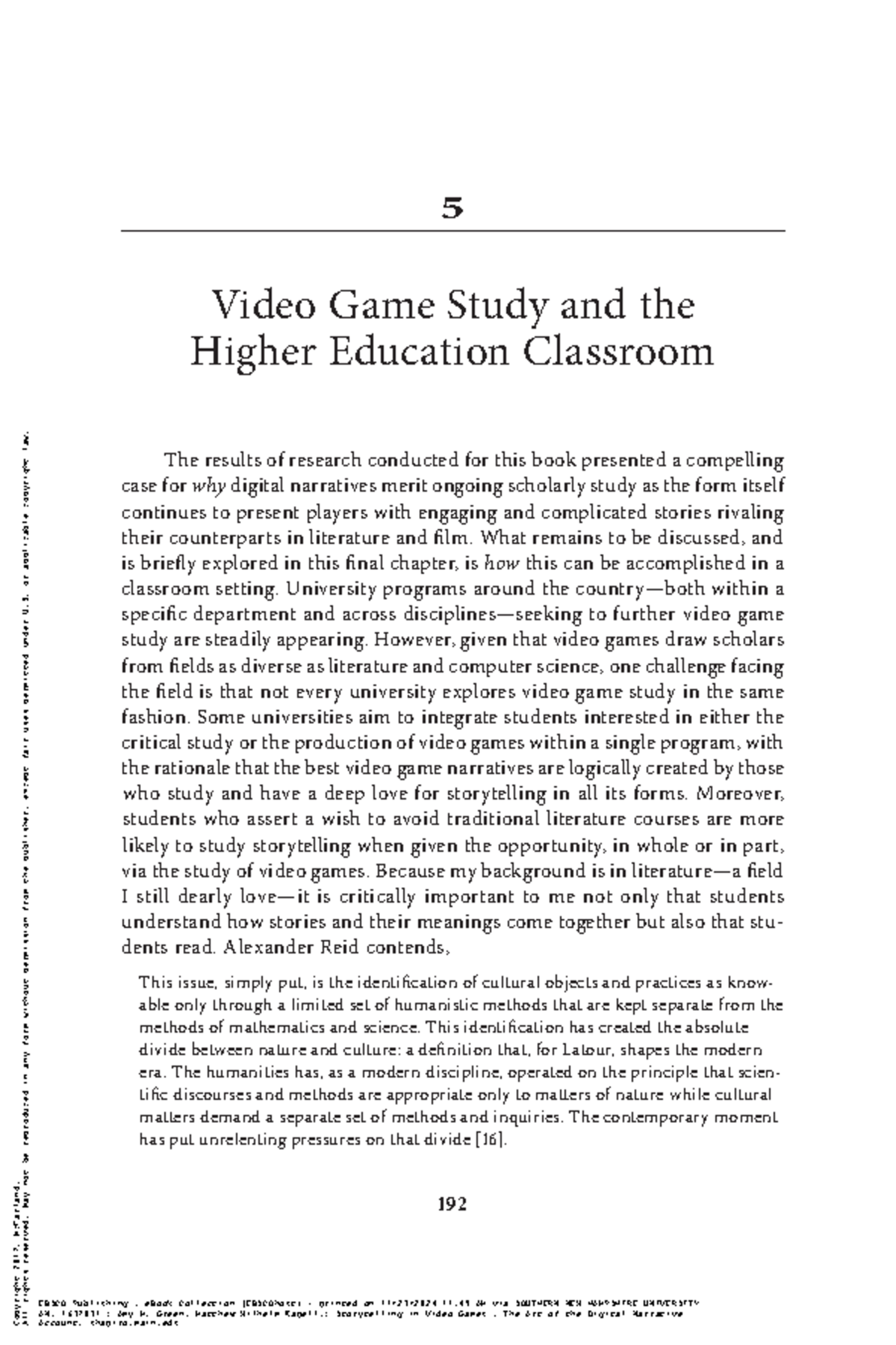 ENG 201 Video Game Study: Storytelling in Digital Narratives - Studocu