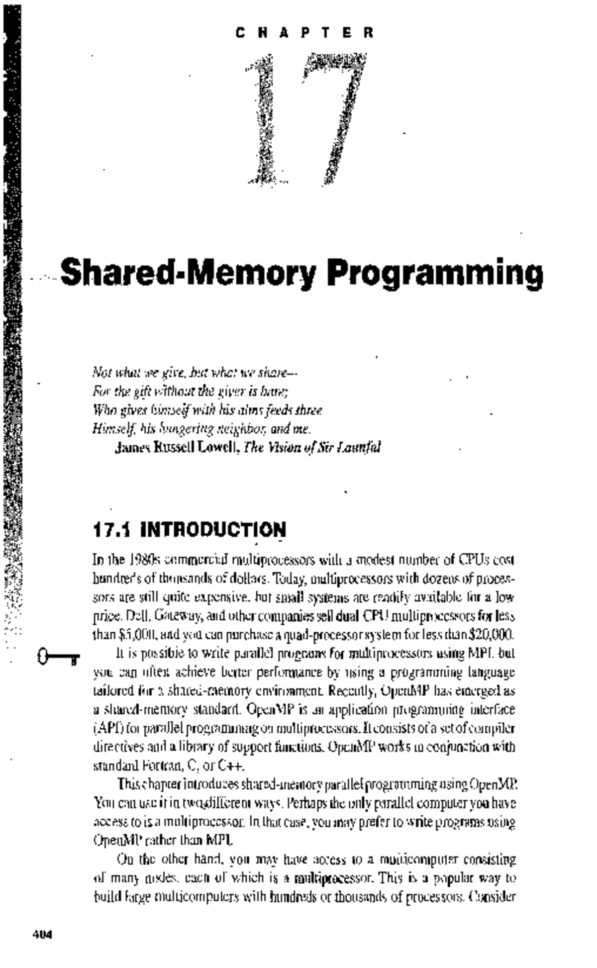 Chapter 17: Shared memory programming with OpenMP in IPP - Studocu