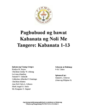 Edited-EL-FILI - El Fili Script - EL FILIBUSTERISMO: THE MUSICAL SCENE ...