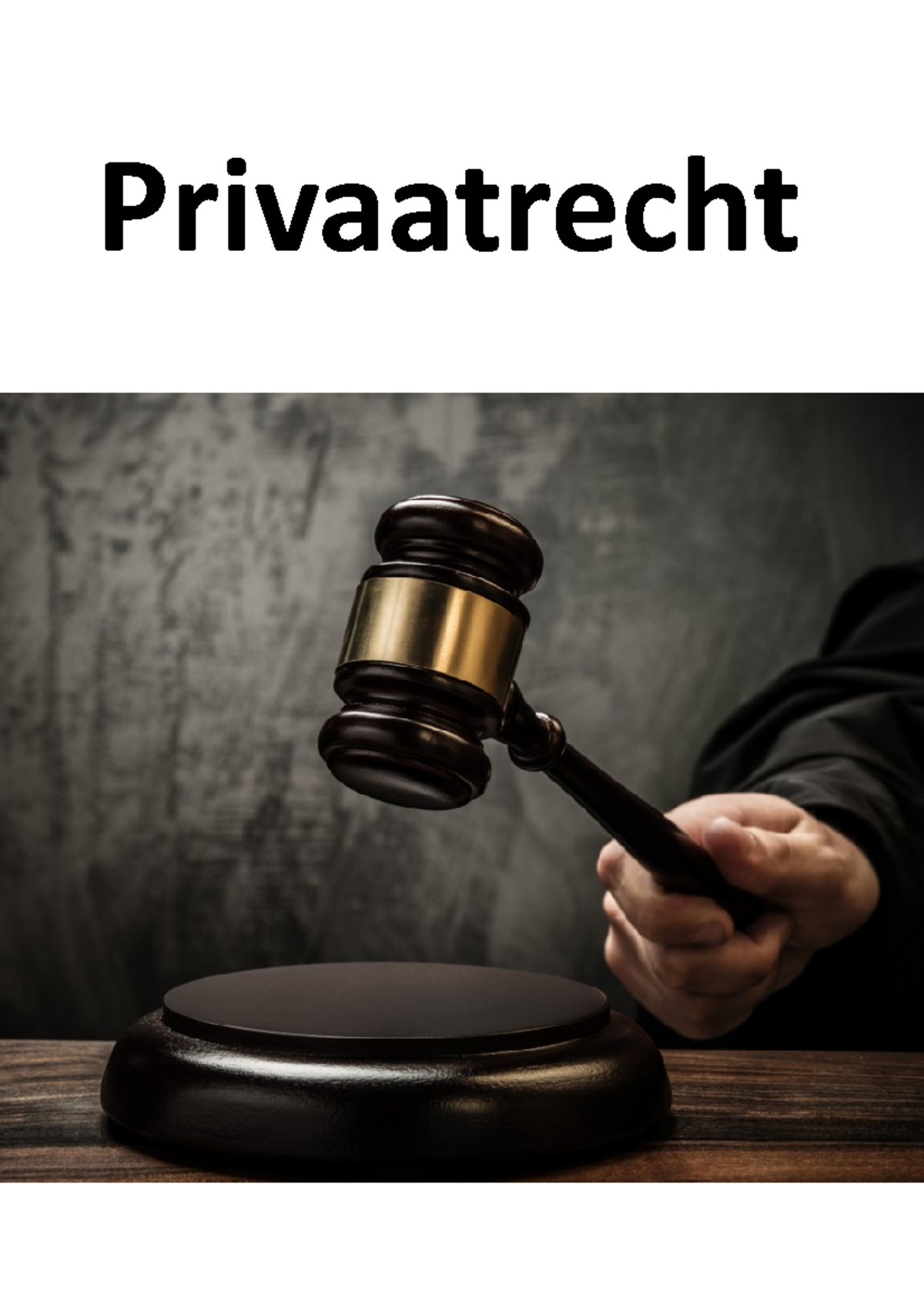 Privaatrecht Werkgroep - Lectures & Assignments (2022) - Studeersnel