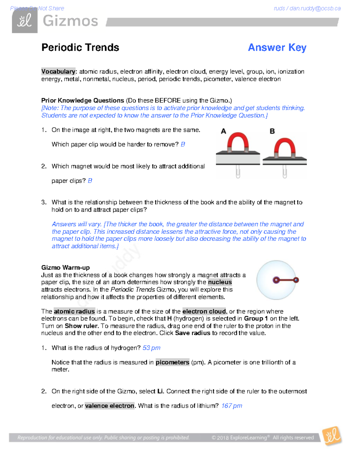 ruds Periodic Trends: Atomic Radius, Ionization Energy & Electron ...