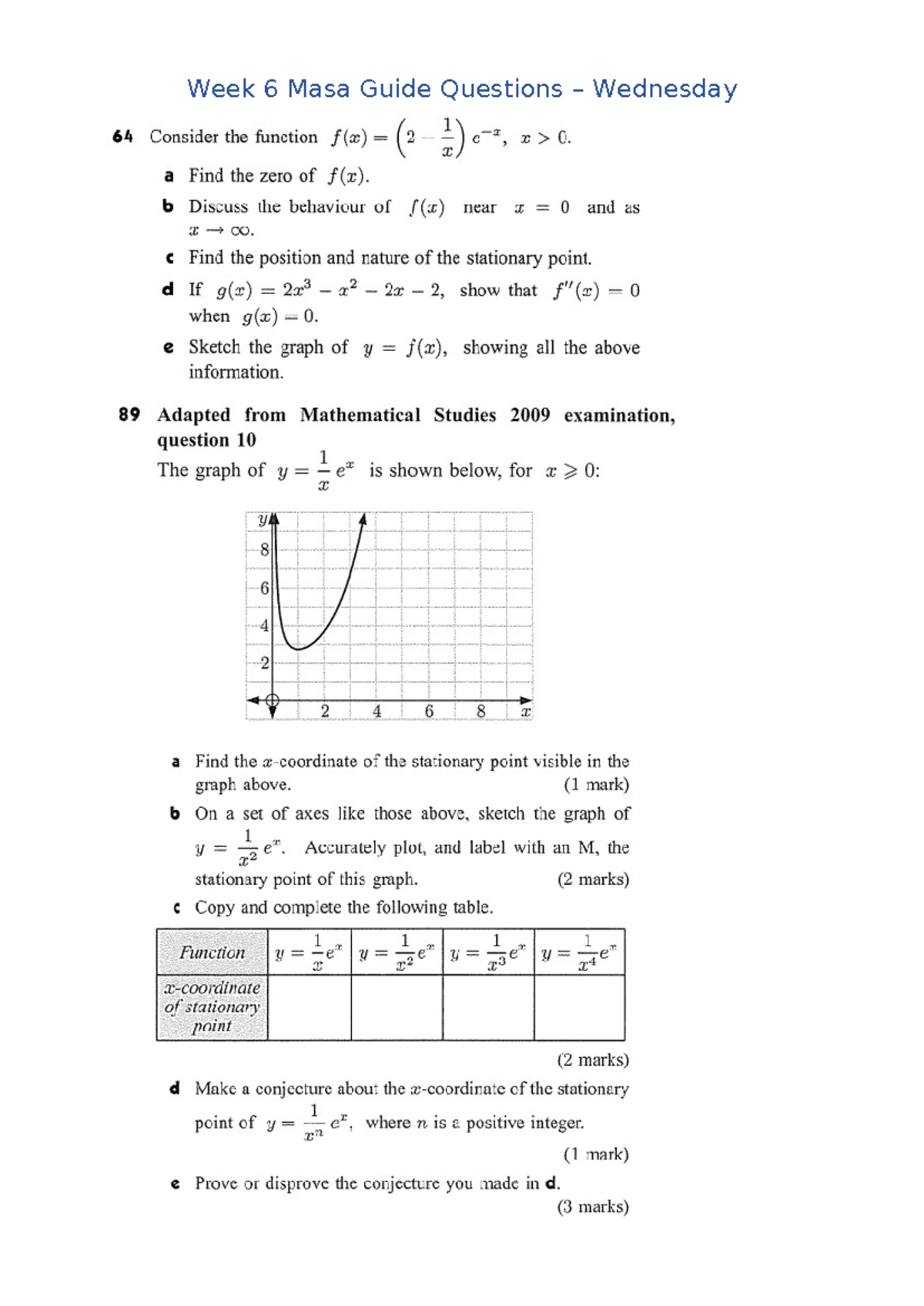 MASA Week 6 Practice Questions Guide for Students - Studocu