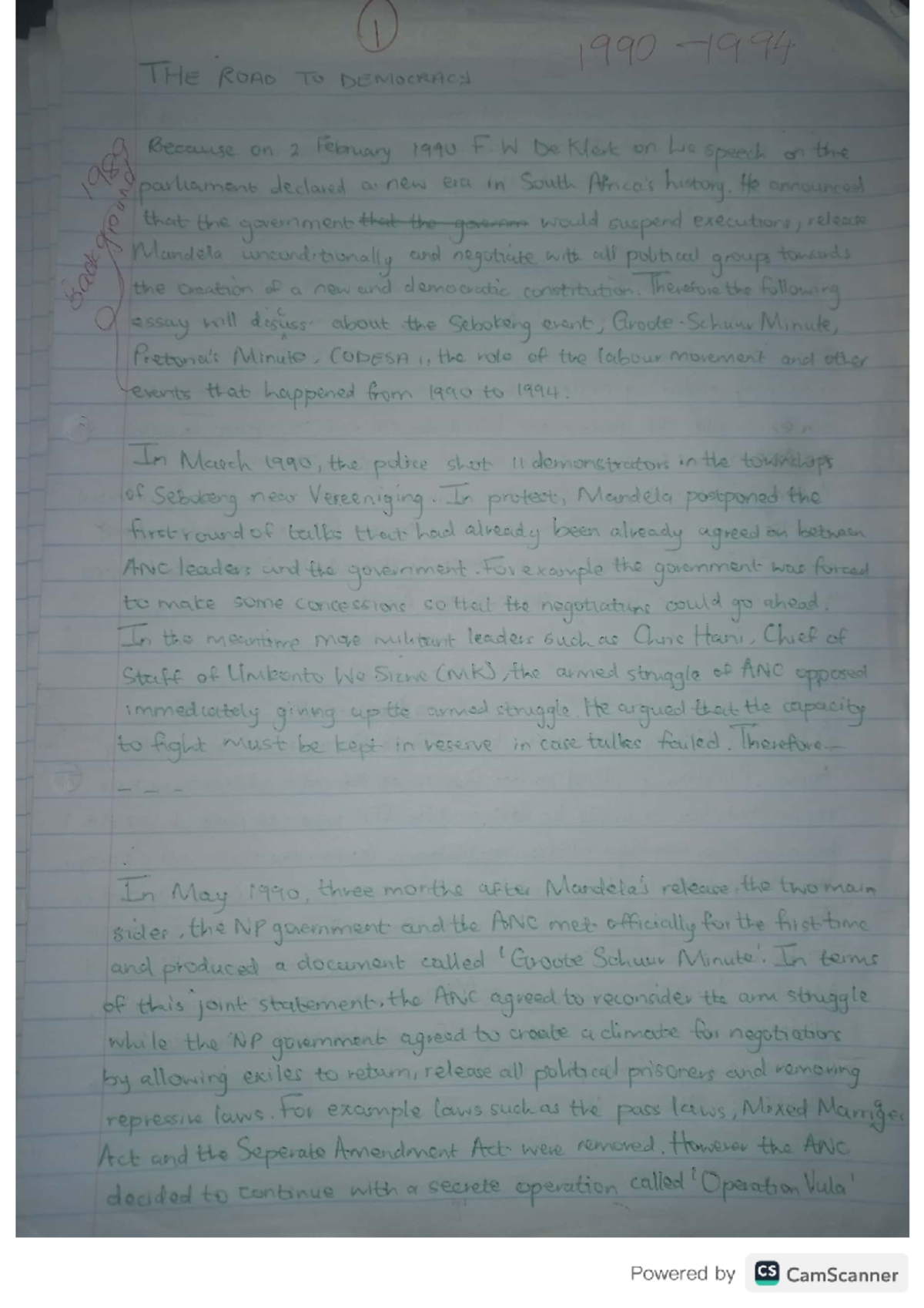 The Road to Democracy: A Historical Analysis Essay - Studocu