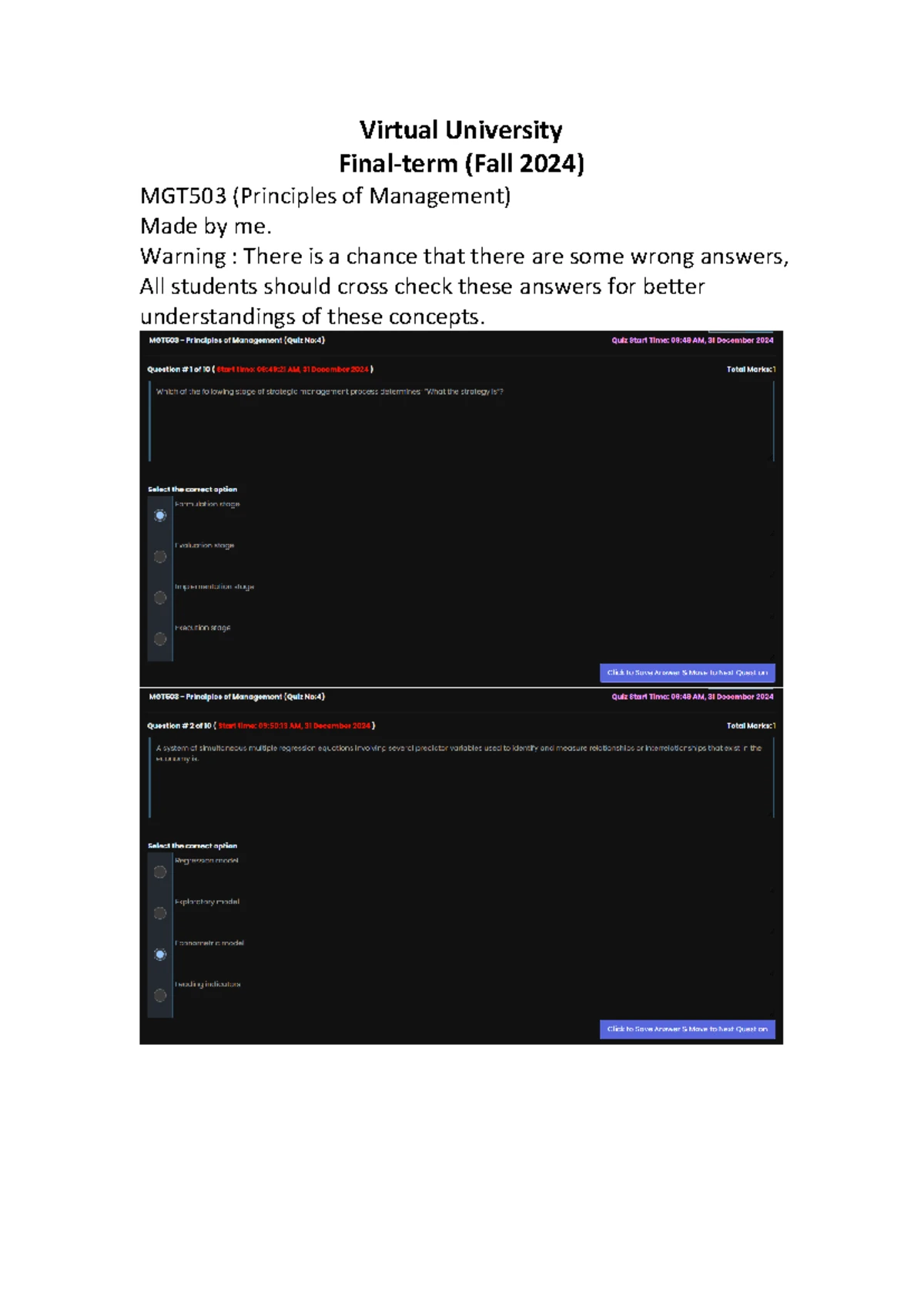 CS201P-Final Term-Spring 2024-Latest MCQ's - BS Computer science ...