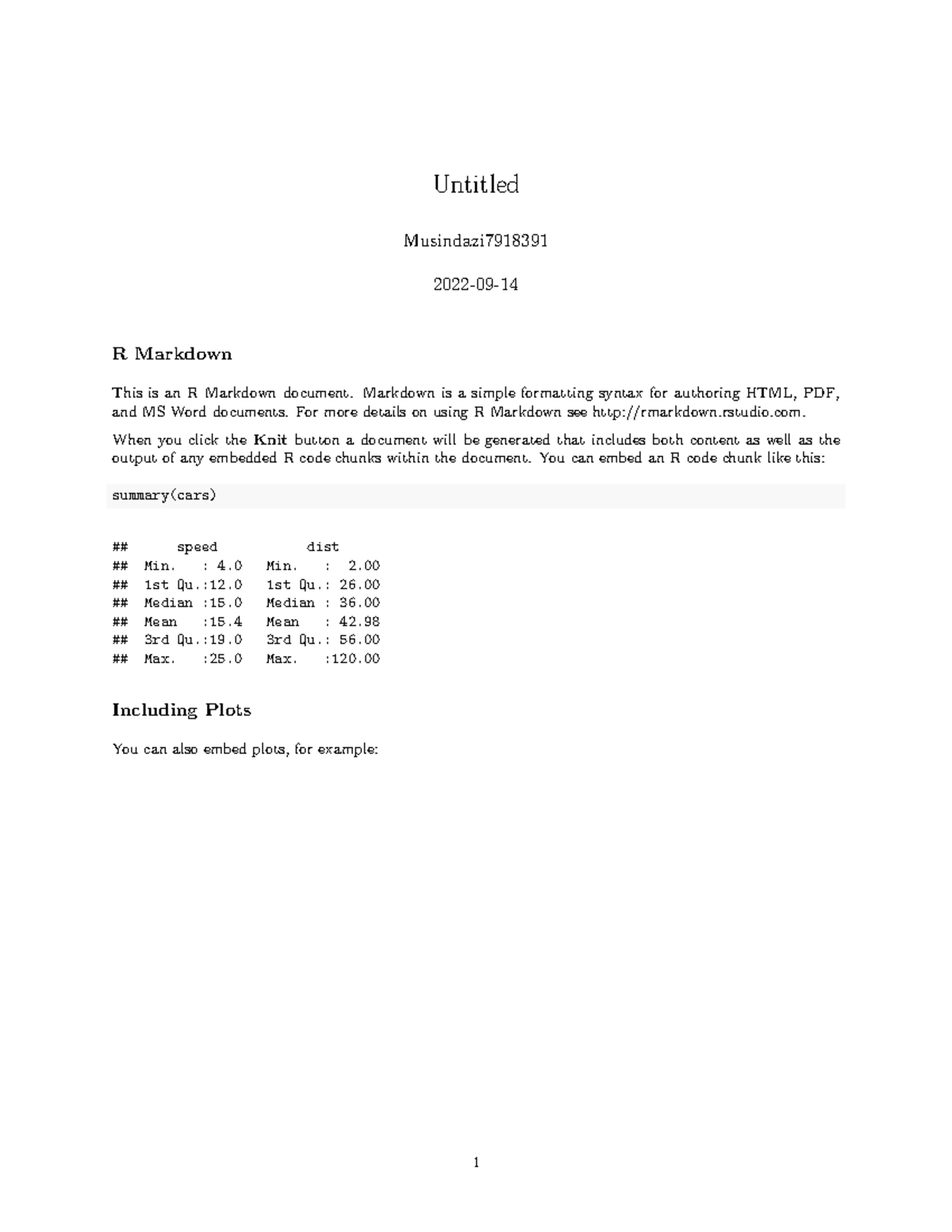 Worksheet-1 - Lab assignments - Untitled Musindazi 2022-09- R Markdown ...
