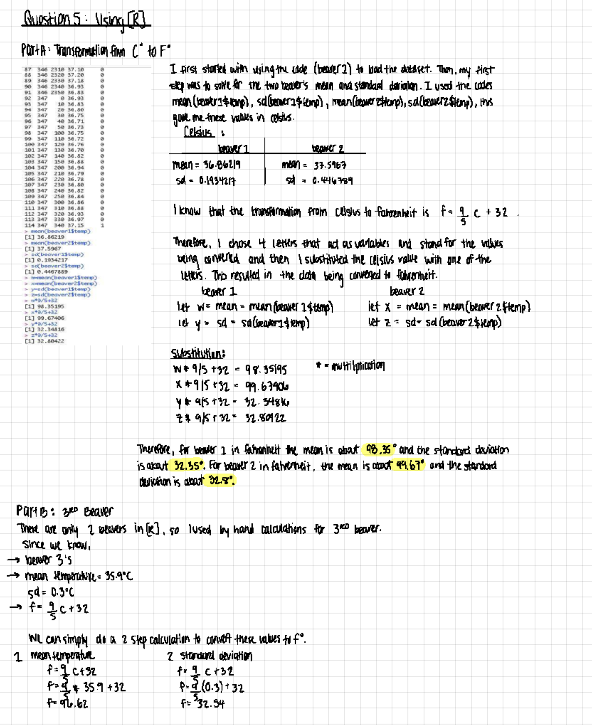 Assignment 1: Data Transformation and Analysis in Temperature ...