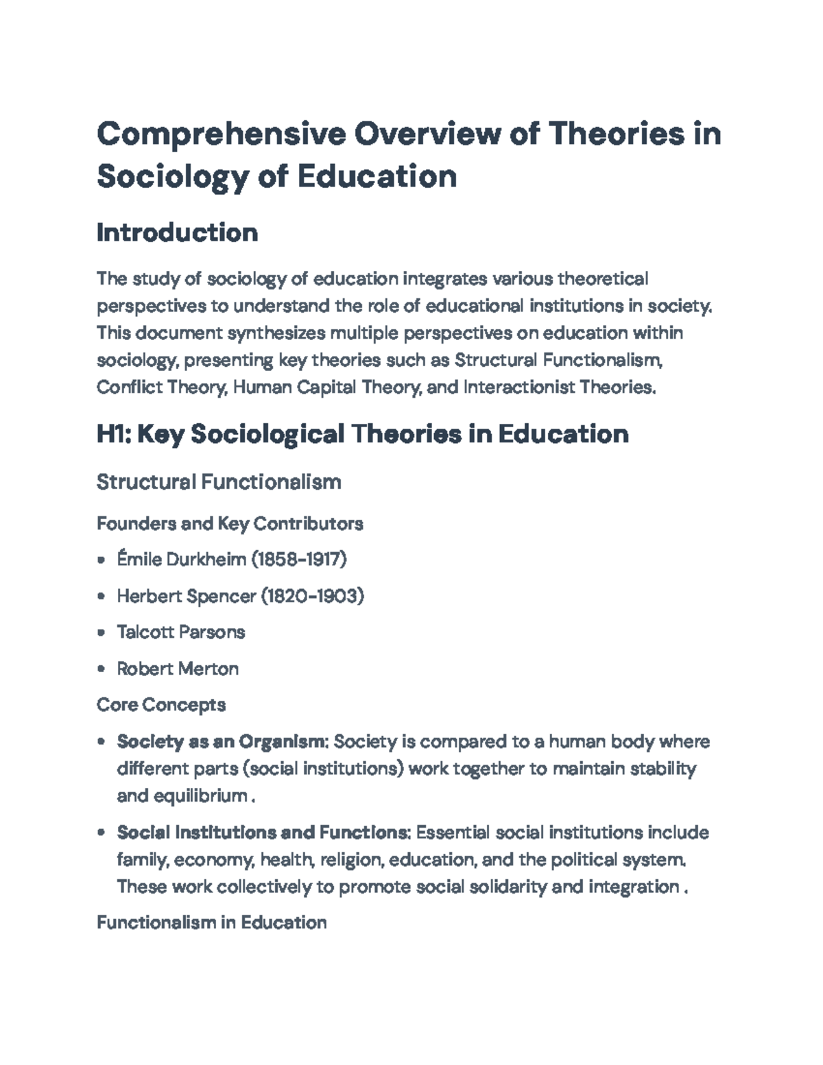 Sociology of Education Theories: Overview & Analysis - Comprehensive ...