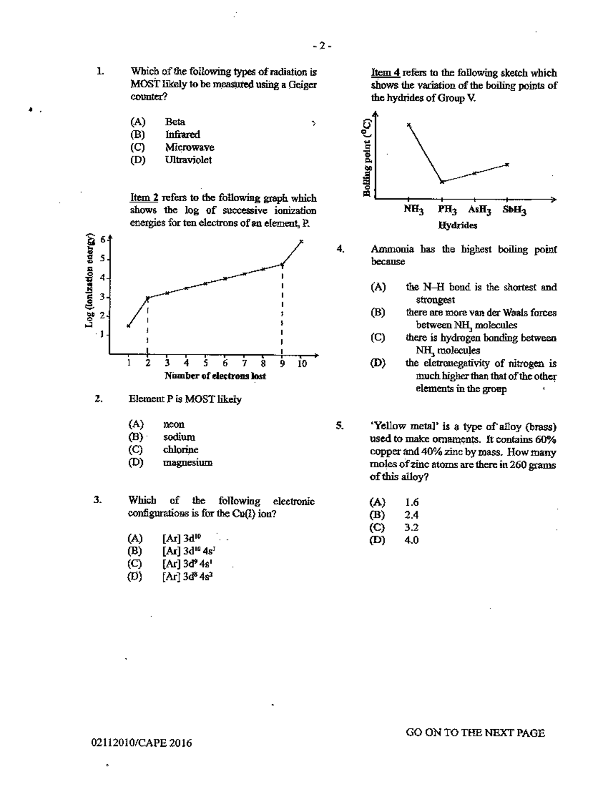 Chemistry 2016 U1 P1-2-5: Radiation, Ionization, and Reaction Rates ...
