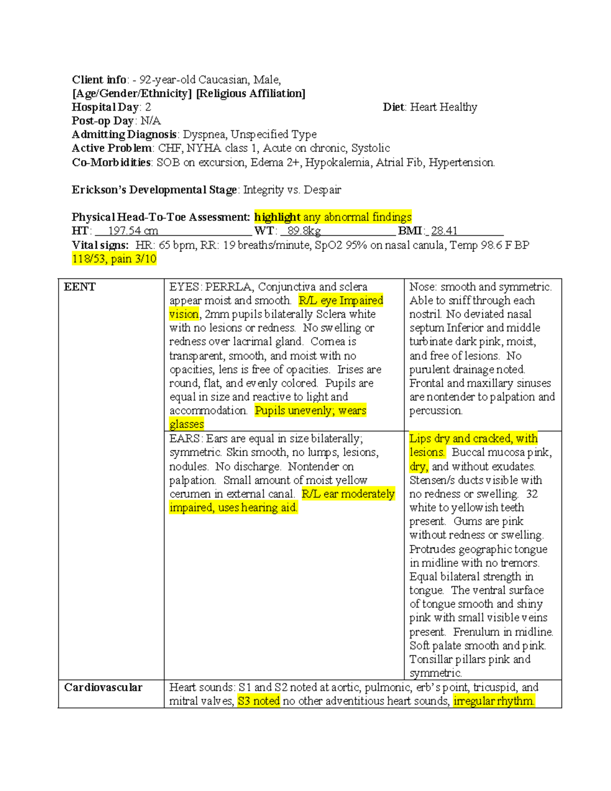 Adult Health Concept Map: CHF Management & Nursing Care Plan - Studocu