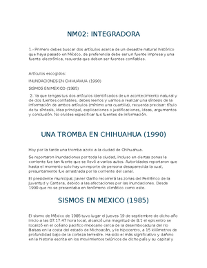 Integradora NM02 - apuntes completos - EL HOMBRE Y LA SOCIEDAD NM02 ...